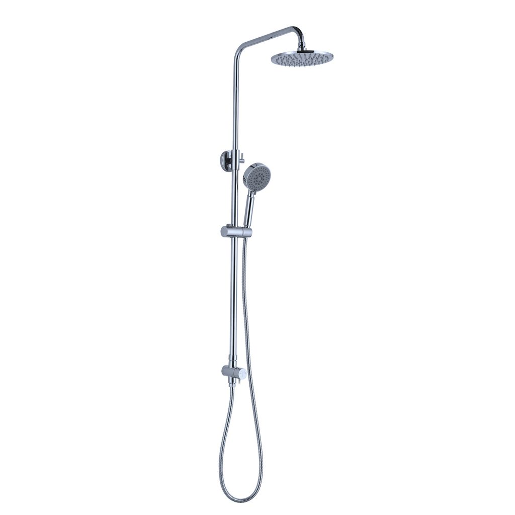 NERO DOLCE ROUND SHOWER SET BOTTOM INLET - Middletons Builders Warehouse